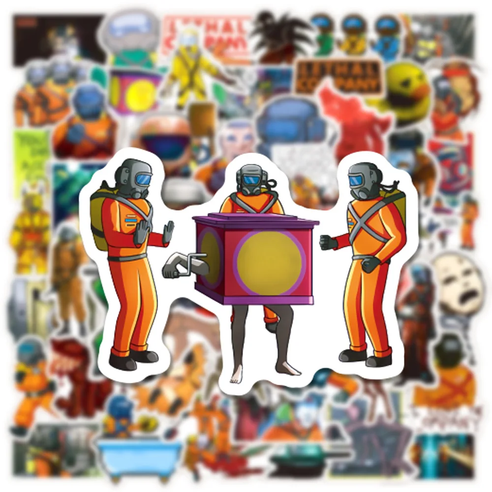 50pcs Lethal Company Graffiti Stickers for Gamepad Decor