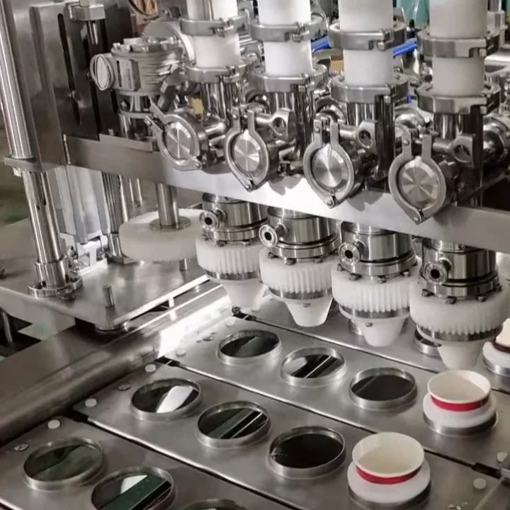 Ice Cream Plant Equipment Filler Pint Cup Sugar Waffle Mini Cone Water ...