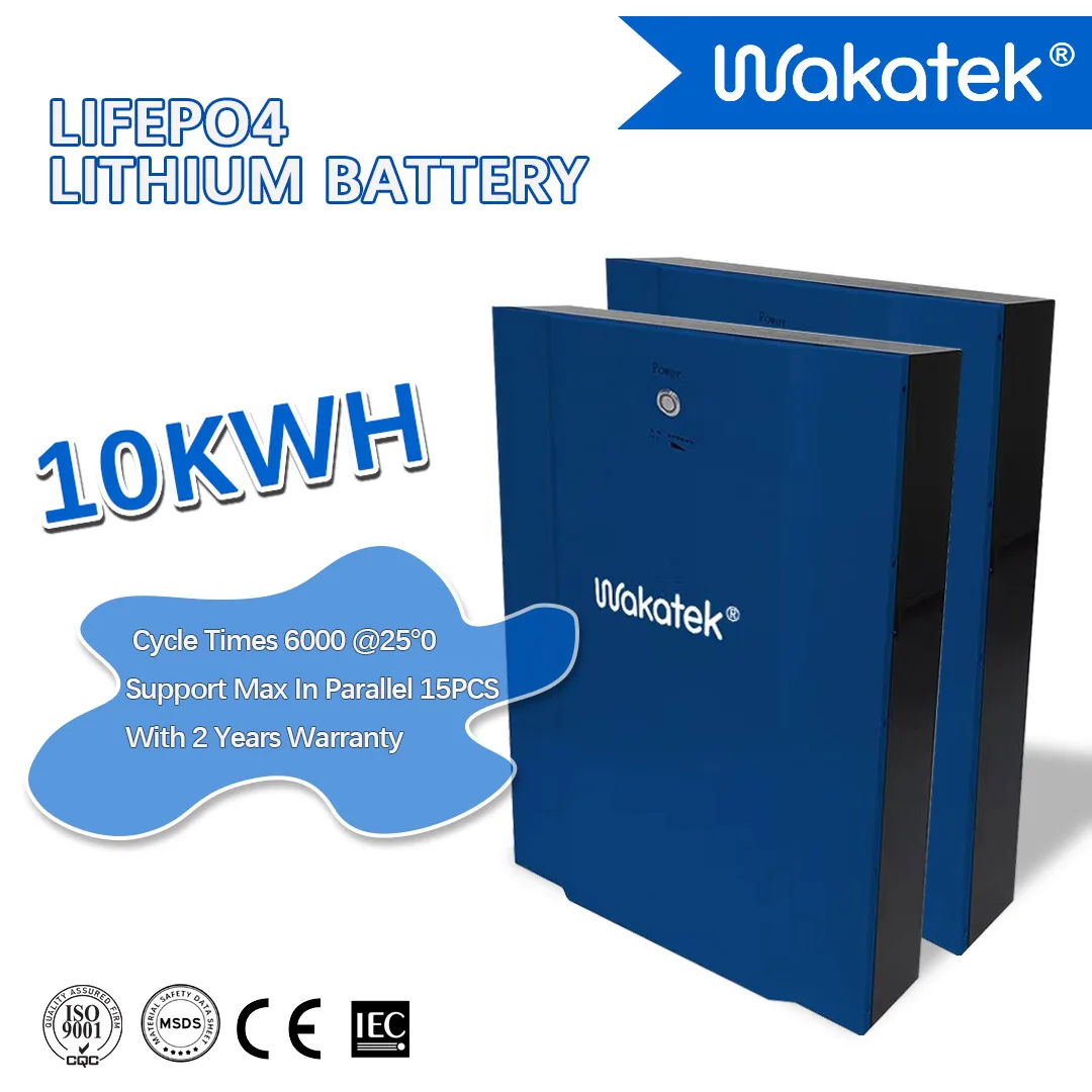 Wakatek Oem 10kw Lifepo4 Batteries 48v 200ah Deep Cycle Lithium ...