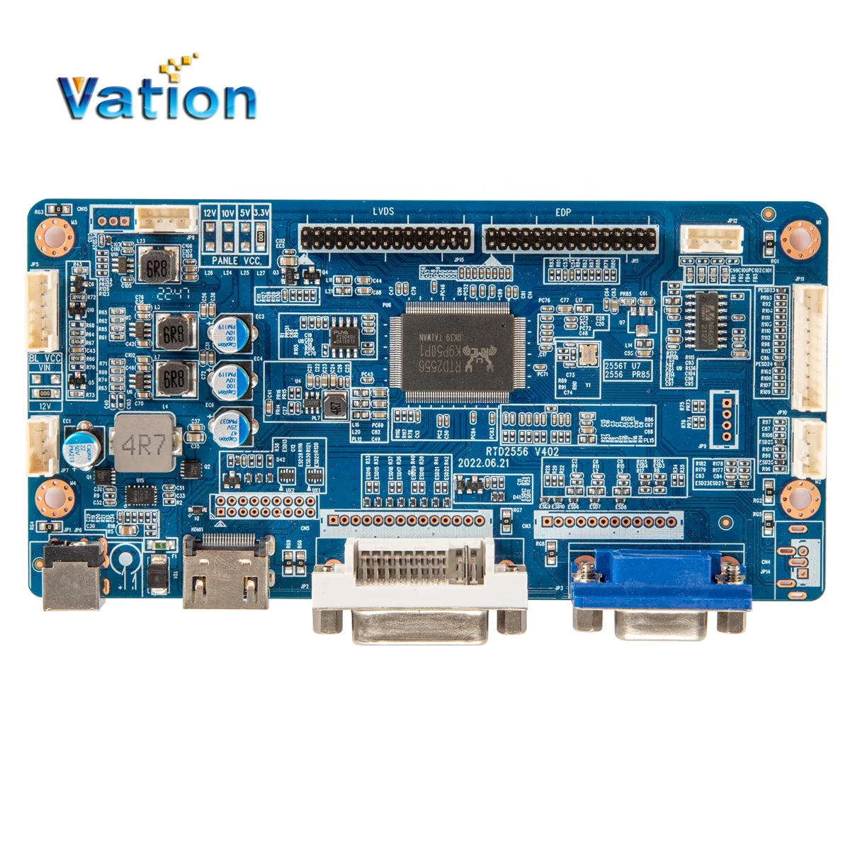 RTD2556 1920x1200(max) Dual LVDS/eDP HDMI-DVI-VGA controller board with ...