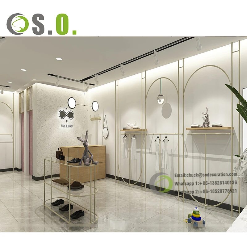 Luxury Garment Store Display Stands - Customizable Solutions