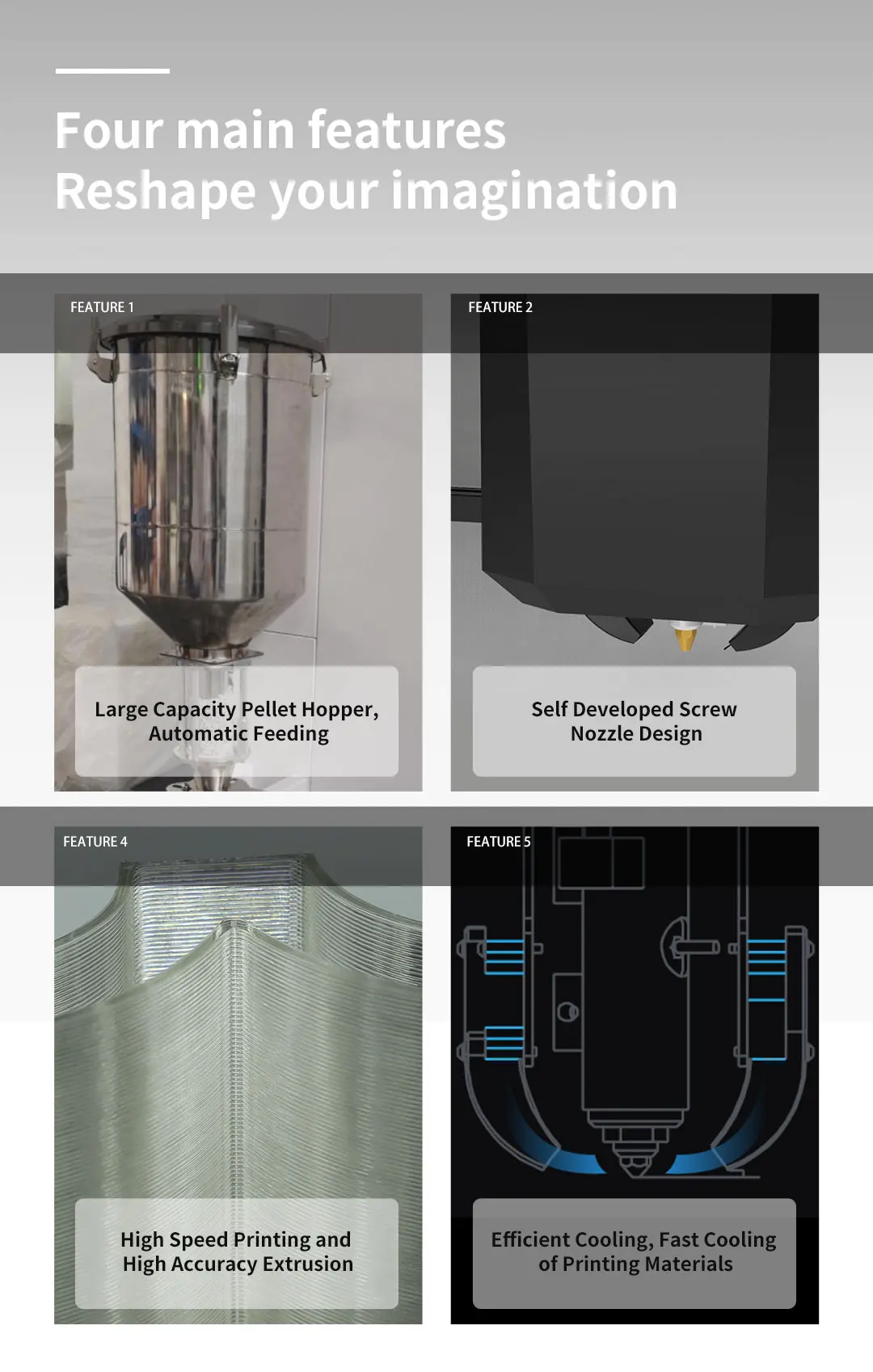Piocreat G12 Large Industrial FGF 3D Printer - High Precision