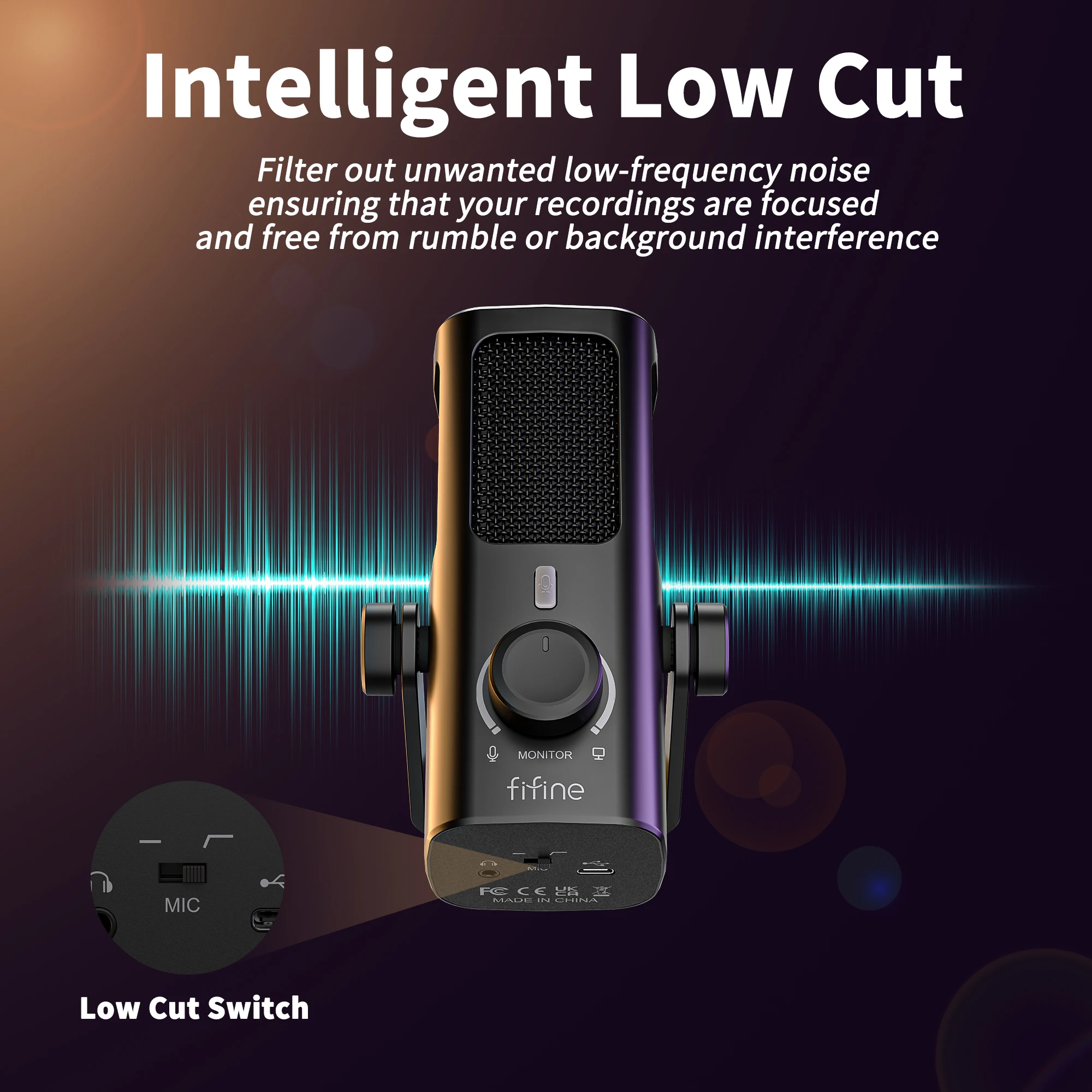 Fifine Profile3 - Professional Studio Microphone for Podcasting