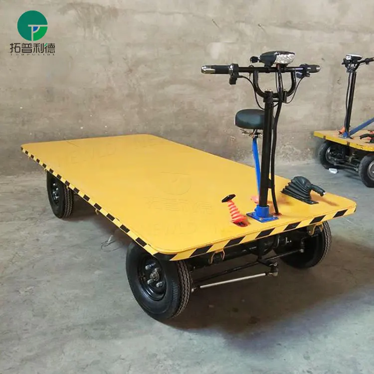 Three Wheel 4 Wheel Logistics Warehouse Flat Powered Electric Cart ...