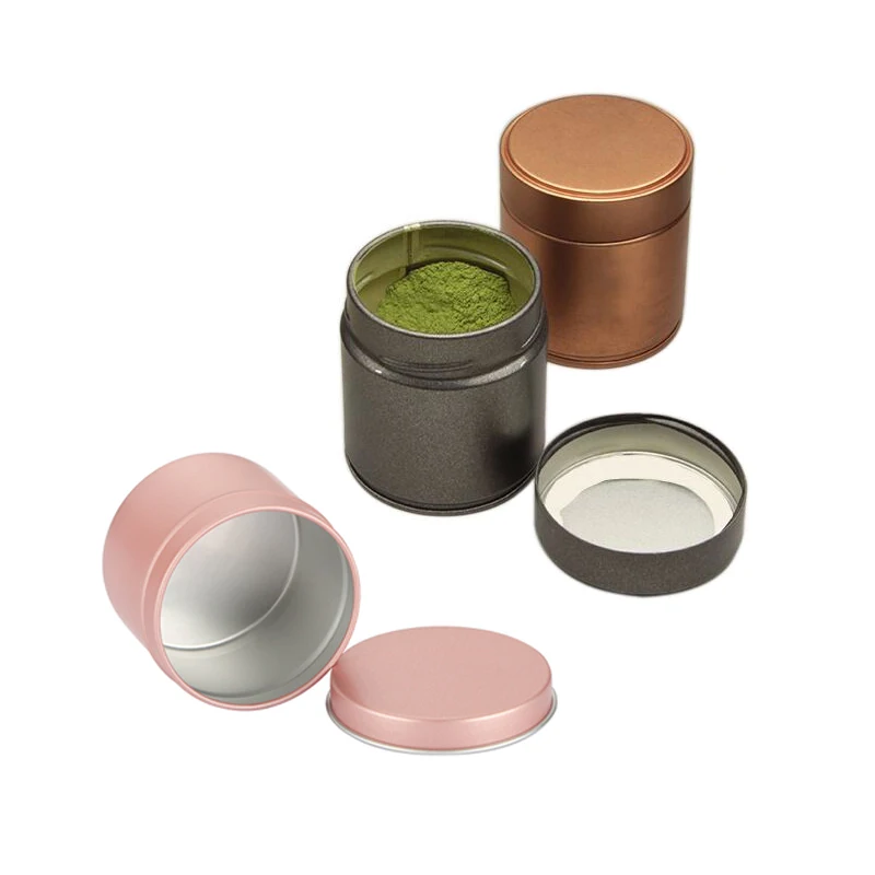 Customizable Round Matcha Tea Tin Can for Sale - OEM Available
