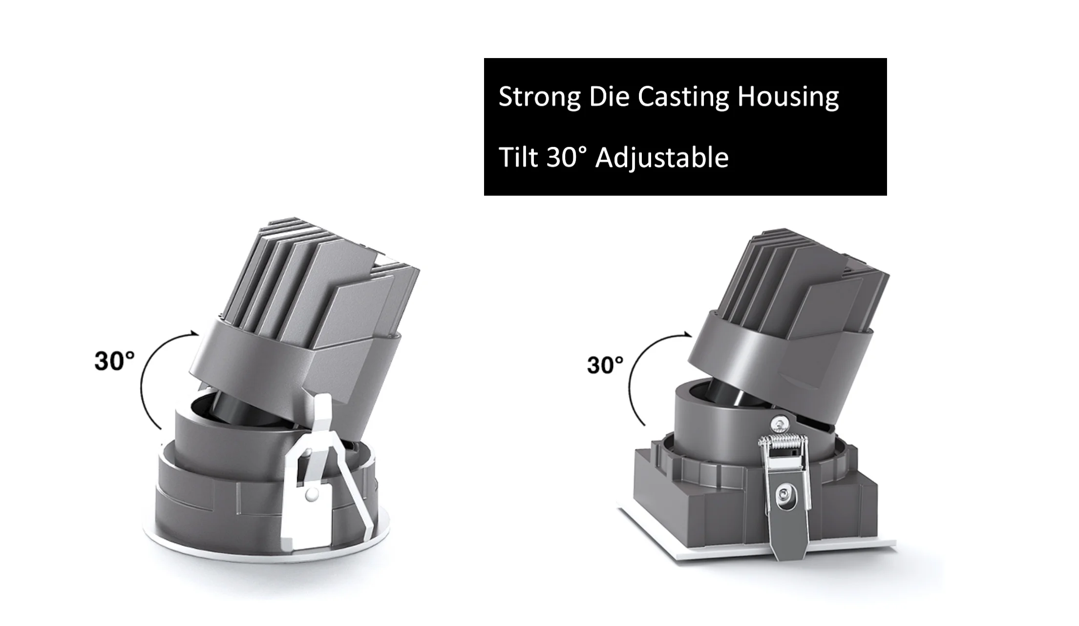 Luxury Cob Single Double Head Ceiling Led Downlight 2inch 3inch 4inch ...