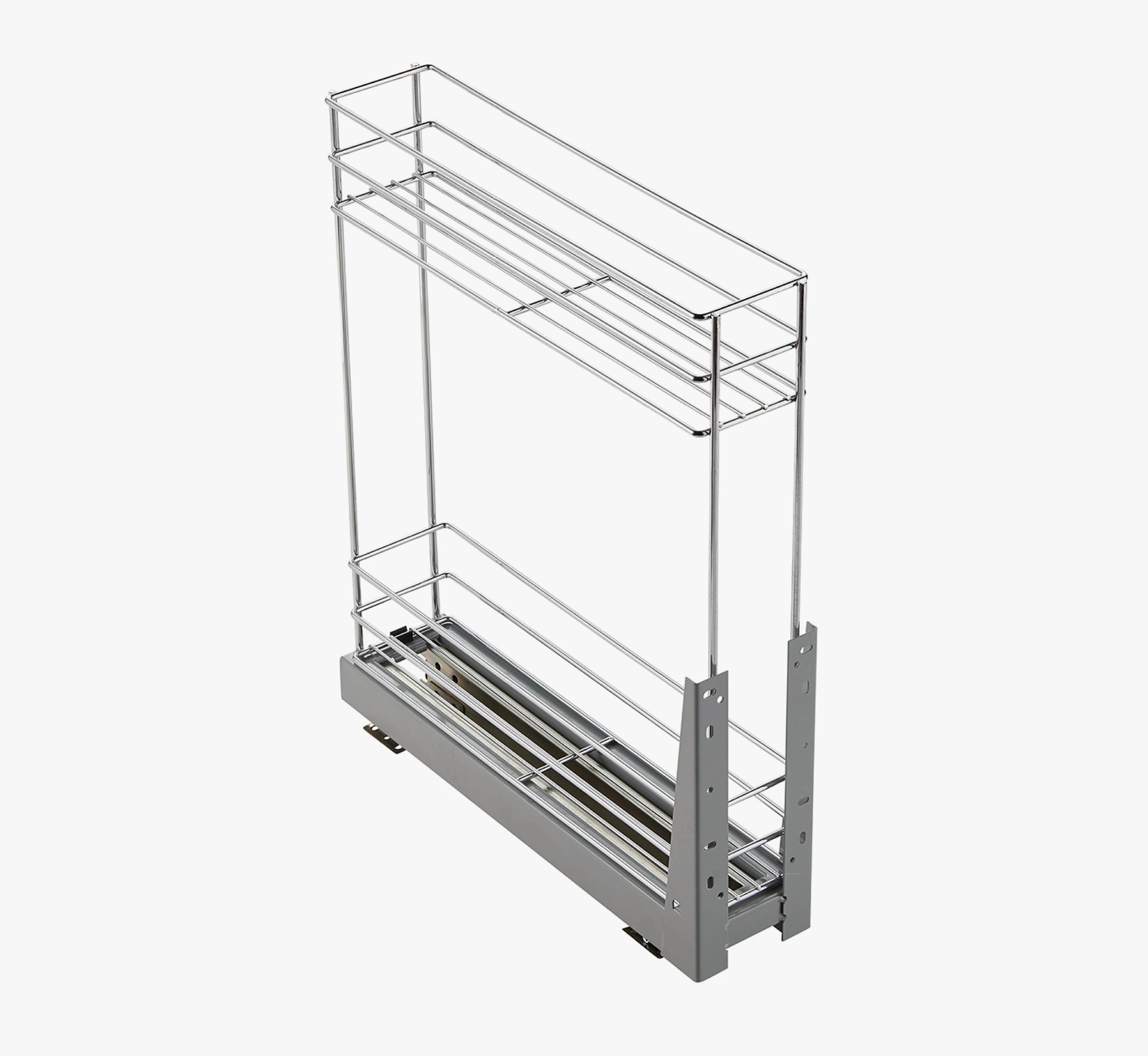 Two Rack Cabinet Organizer,Pull Out Bottle Holder And Spice Rack With ...