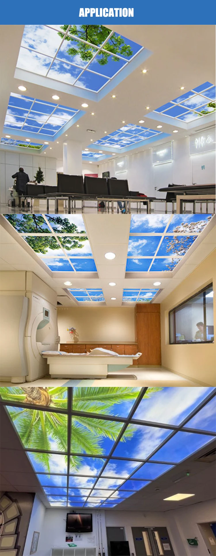 2x2 Led Panel Cloud Ceiling Light Selectable Wattage (40w-70w) & Cct ...