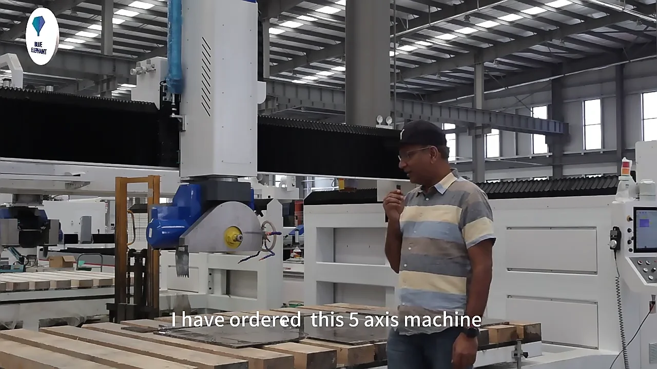 5 Axis 4 Axis Cnc Stone Granite Bridge Saw Stone Cutting Machine Quartz ...