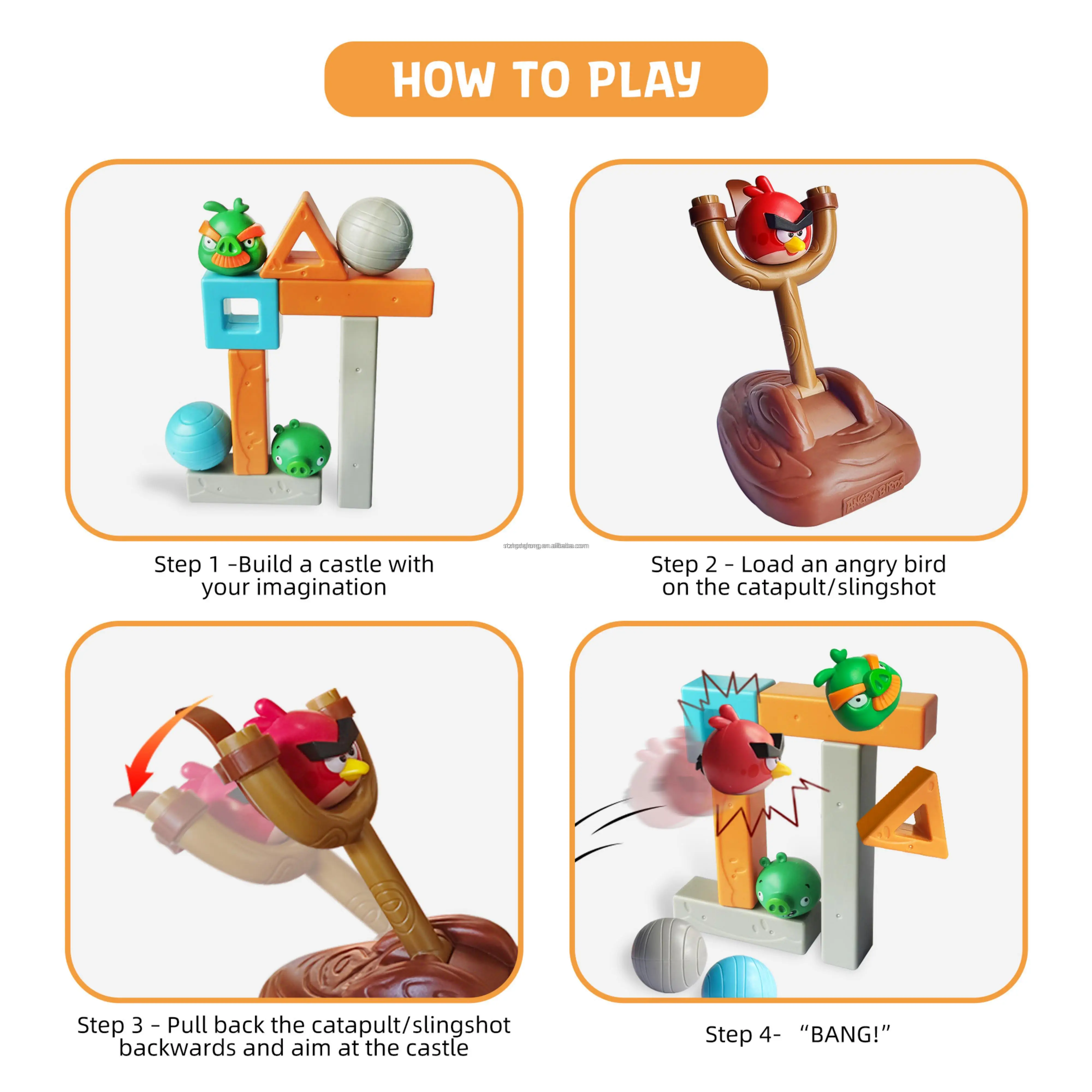 China Birds Angry Toy 18 Pcs Diy Assembly Construction Building Blocks ...