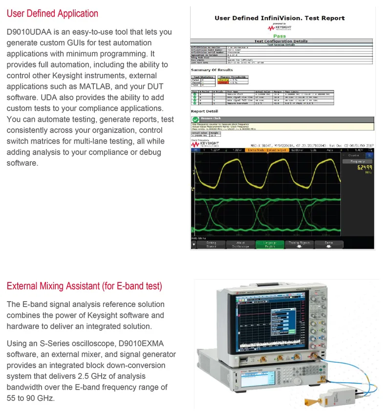 Keysight Infiniium Dsos204a High-definition Oscilloscope 2.0 Ghz 10-bit 4 Analog Channels 20 Gsa ...