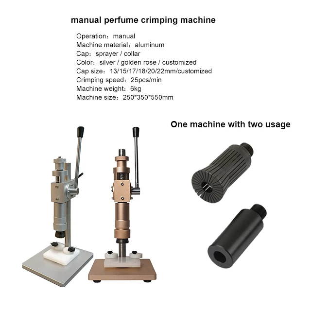 Perfume Spray Lid Manual Crimping Tool Glass Bottle Crimping Machine ...