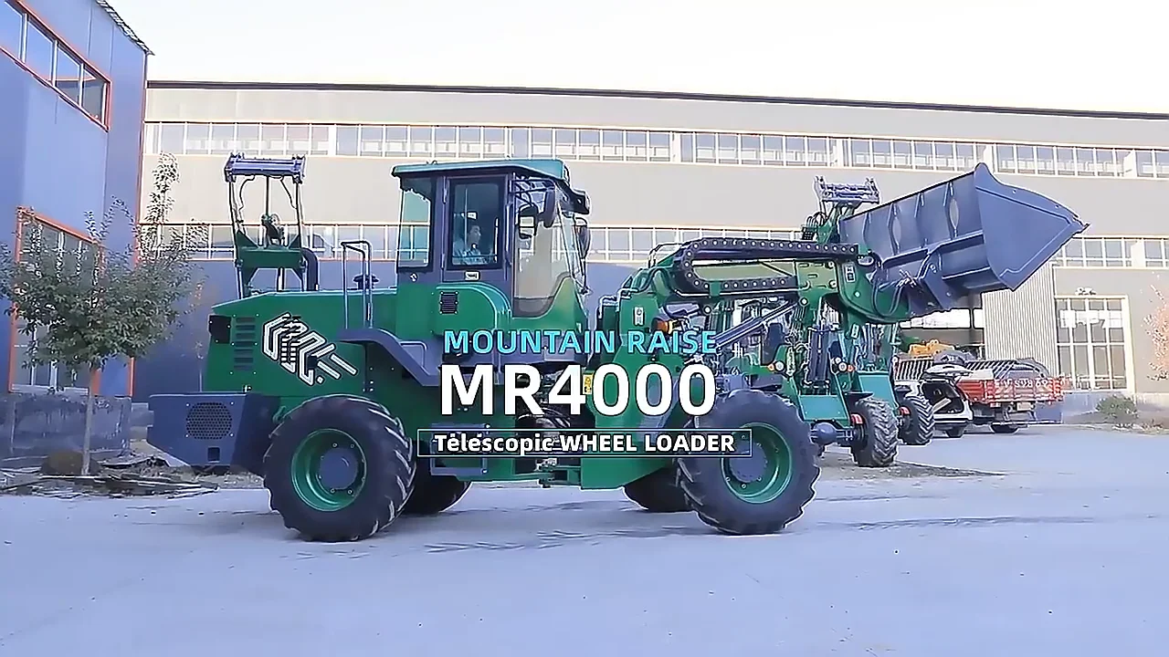 Mr4000 Small/mini Compact 4wd Articulated Front End 3 Ton Telescopic ...