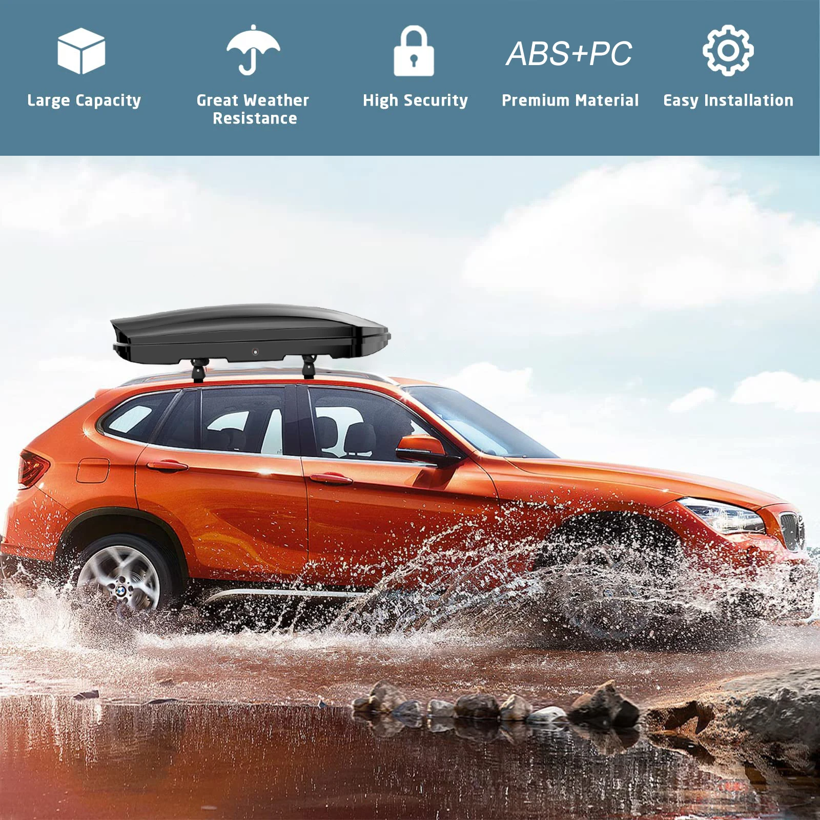 Universal Mount Fitting Square Cargo Box/carrier,Dual Side Opening Car ...