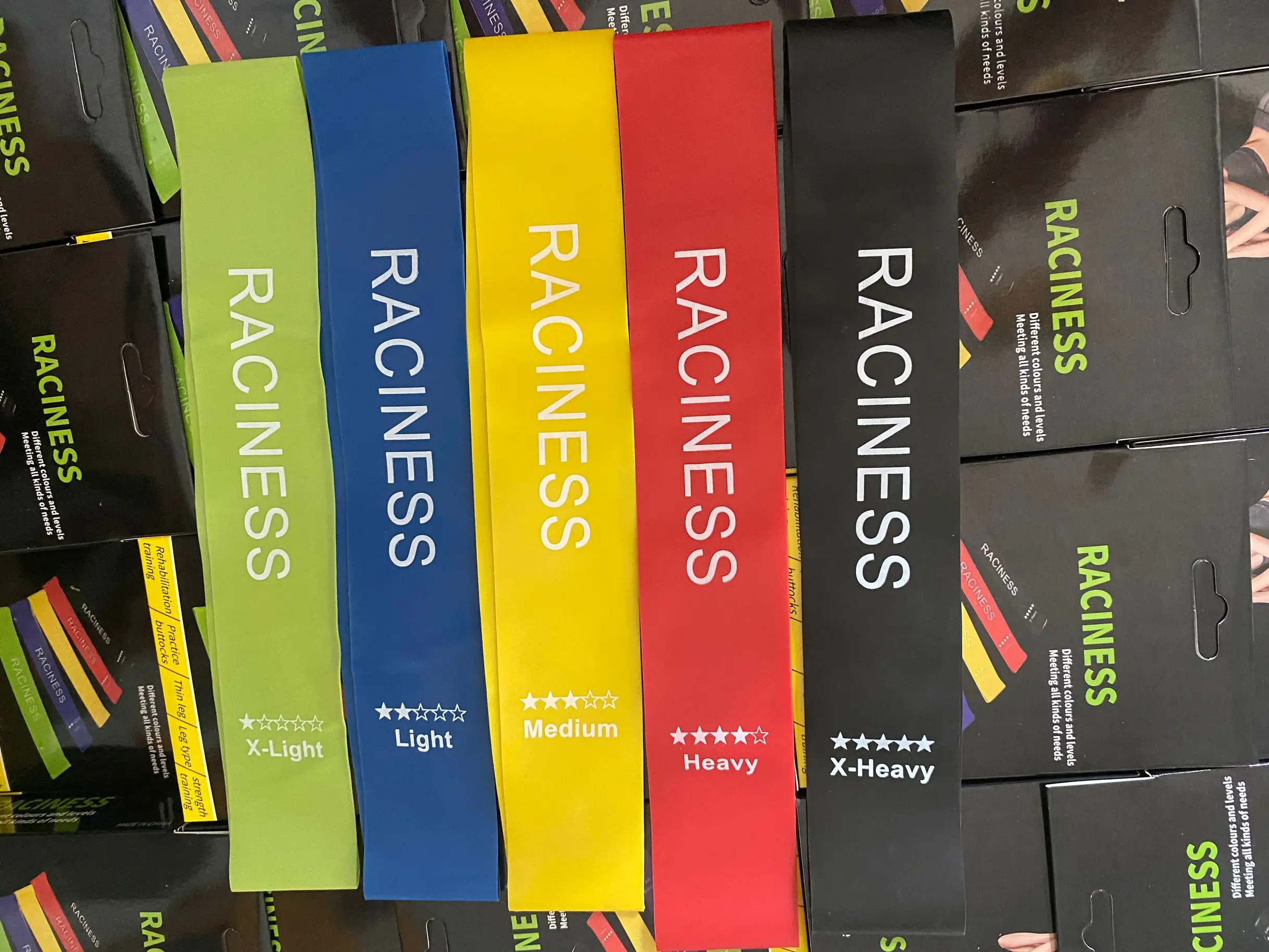 Tpe Exercise Workout Bands 5 Set Of Stretch Bands Bands Resistance For Booty Women And Men Buy