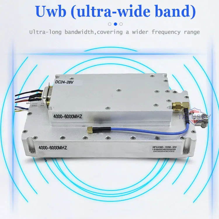 Wideband 4000-6000mhz 100W GaN PA Module Power Amplifier for FPV Anti ...