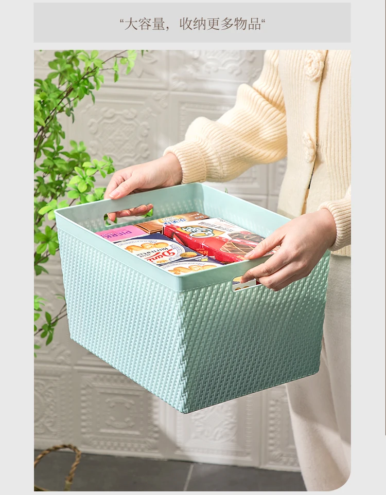 Open Plastic Compartment Drawer Storage Box with Build-in Handle ...