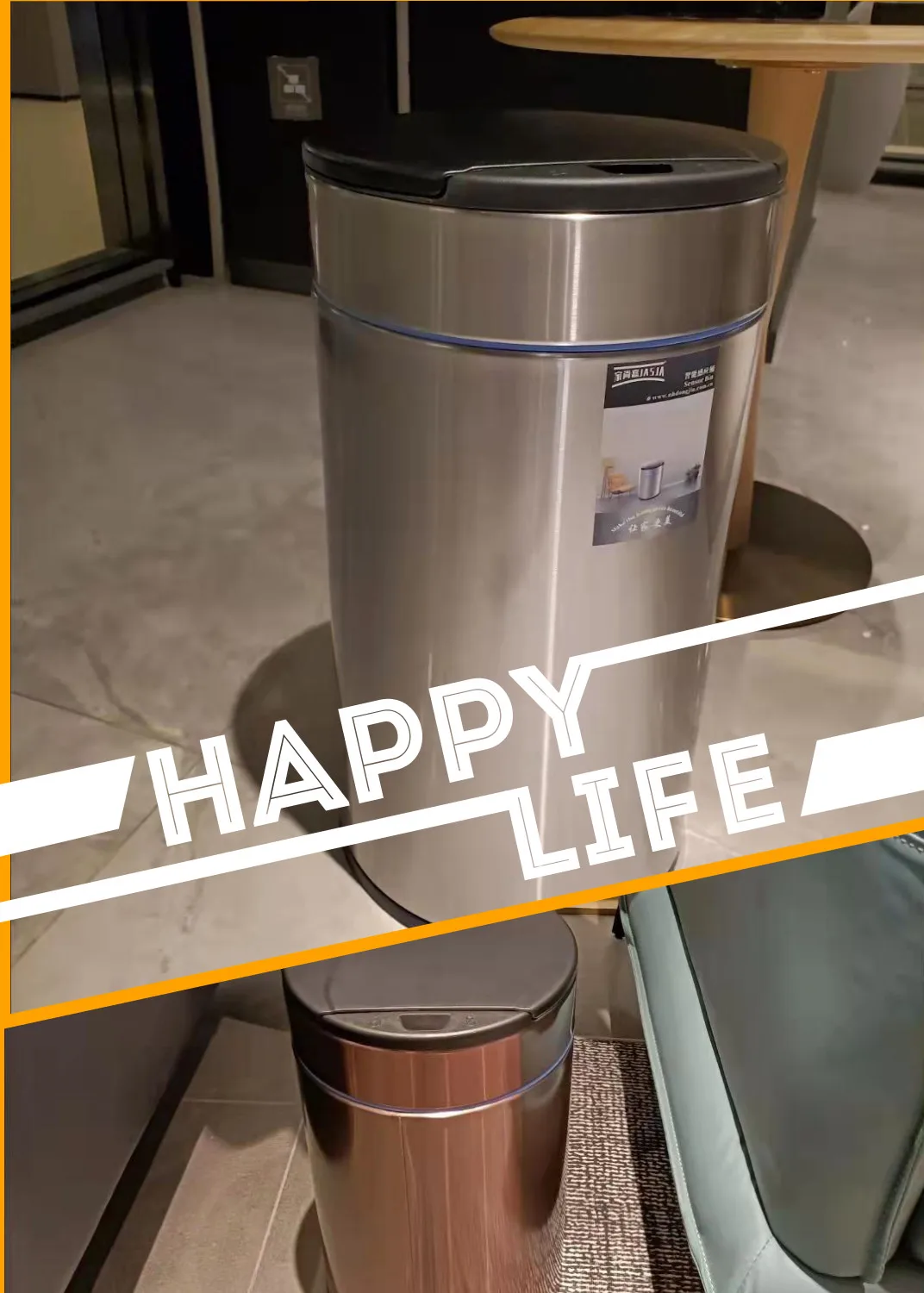 Automatic Sensor Dustbin Smart Sensor Electric Waste Bins Plastic Eco ...