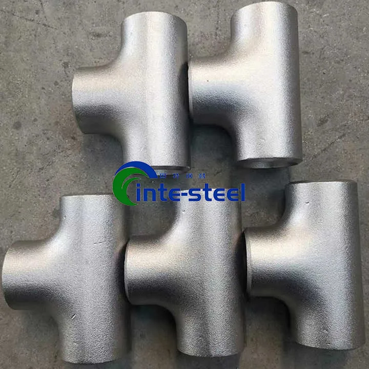 4in STD Eq ASME B16.9 Tee Smls Pipe Fitting Seamless Straight Reducing ...
