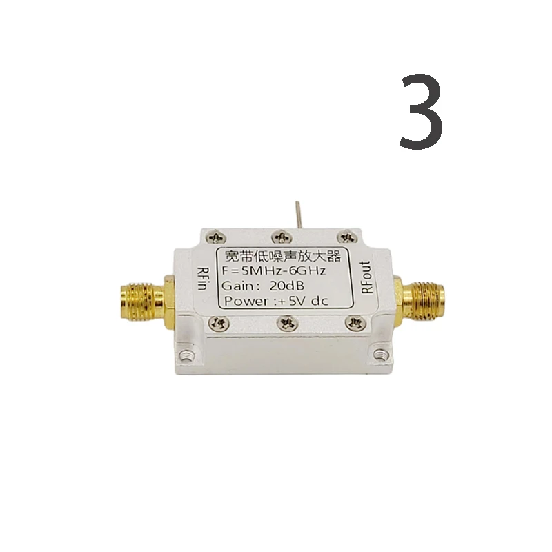 Broadband LNA module RF amplifier power amplifier 5M--6GHz broadband 20dB gain| Alibaba.com