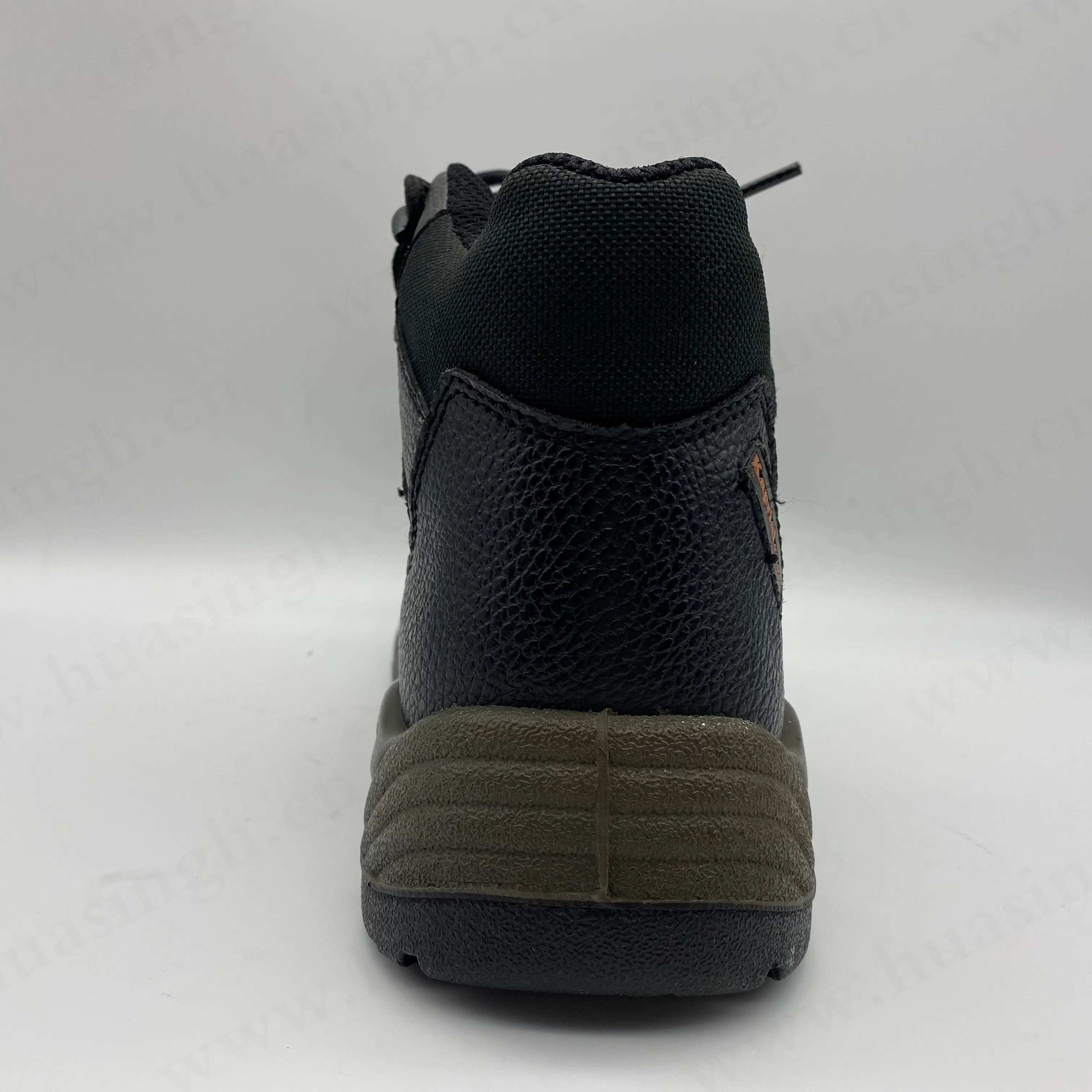Cmh,Mid-cut Steel Toe Insert Black Security Shoes With Padded Collar ...