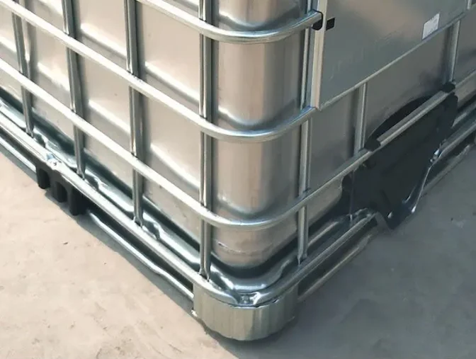 Galvanized Steel Frame 1000L Chemical Liquid Reagent Storage Ibc Tanks ...