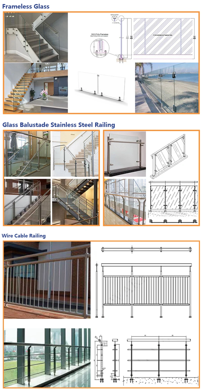 Bconstruction Side Mounted Toughened Glass Railing Designs