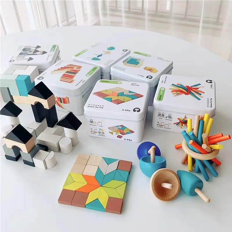 16 Styles Wooden Disassembly Toys Early Learning Education Building ...