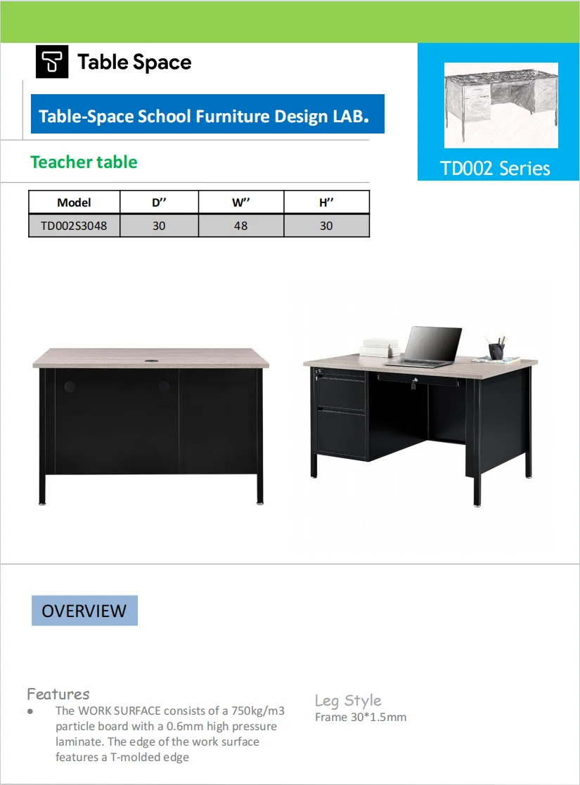 Muosen Commercial Classroom Teacher Table - Durable & Stylish