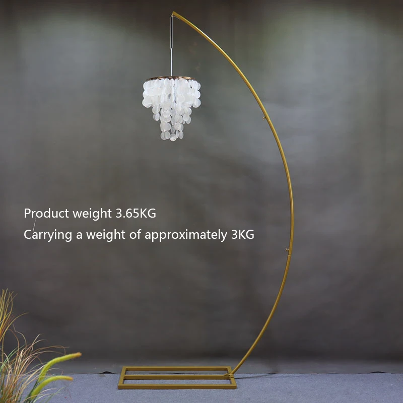 Luxury Wedding Props Metal Floor Lamp Stand Frame Stand Hanging ...