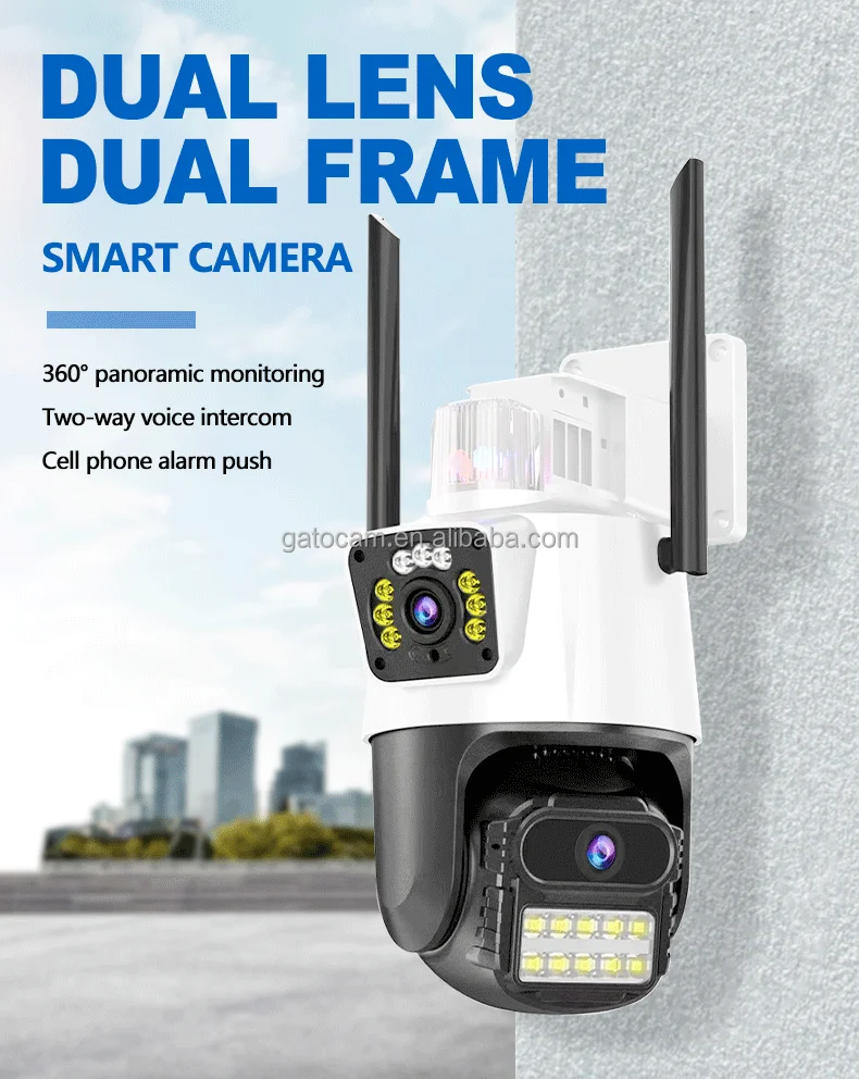 Ai Tracking V360pro Wifi Outdoor Camera Dual Lens Alarm Light 2k ...