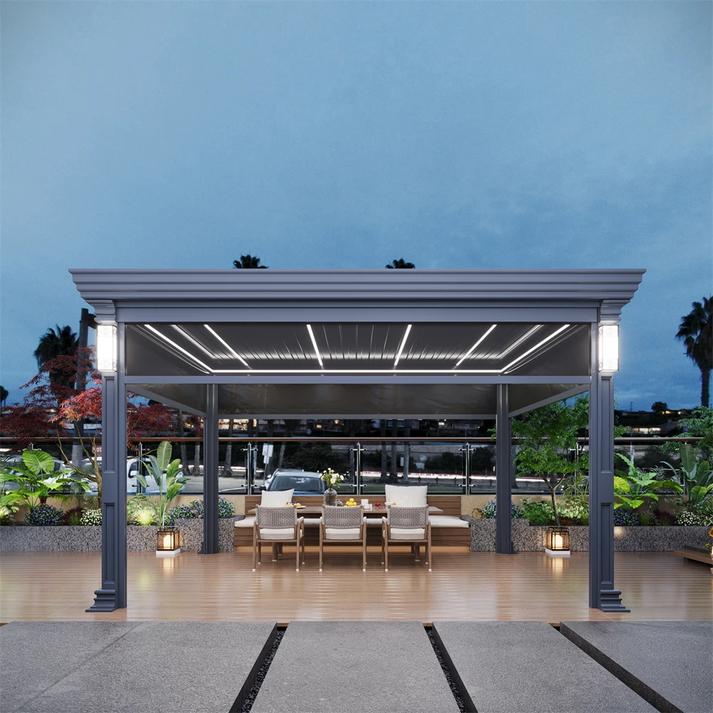 Louver Pergola Enclosed Pergola Bioclimatique Aluminium X 4 5x4 4x6x2.8 ...
