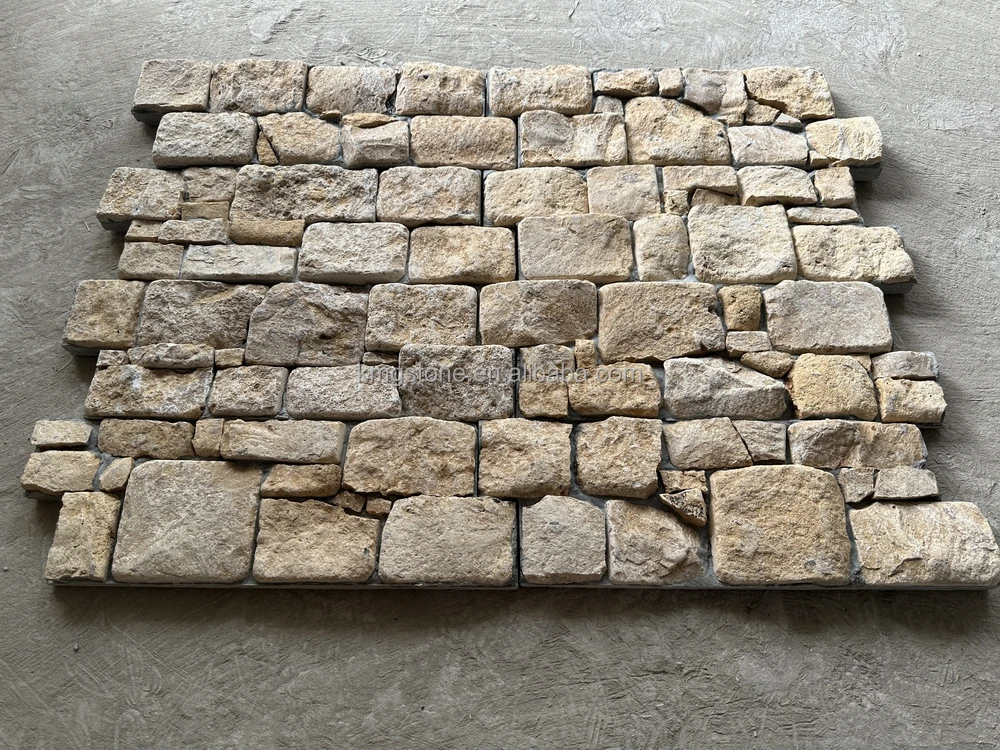 Cream Limestone Exterior Cladding - Beige Pavers Technology