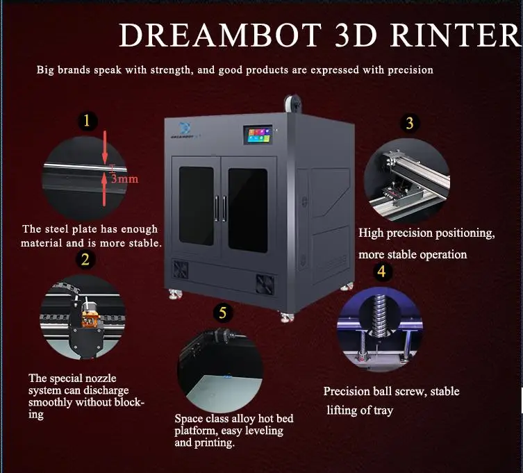 1000x1000x1000mm Large Size Printing Machine FDM 3D Printer