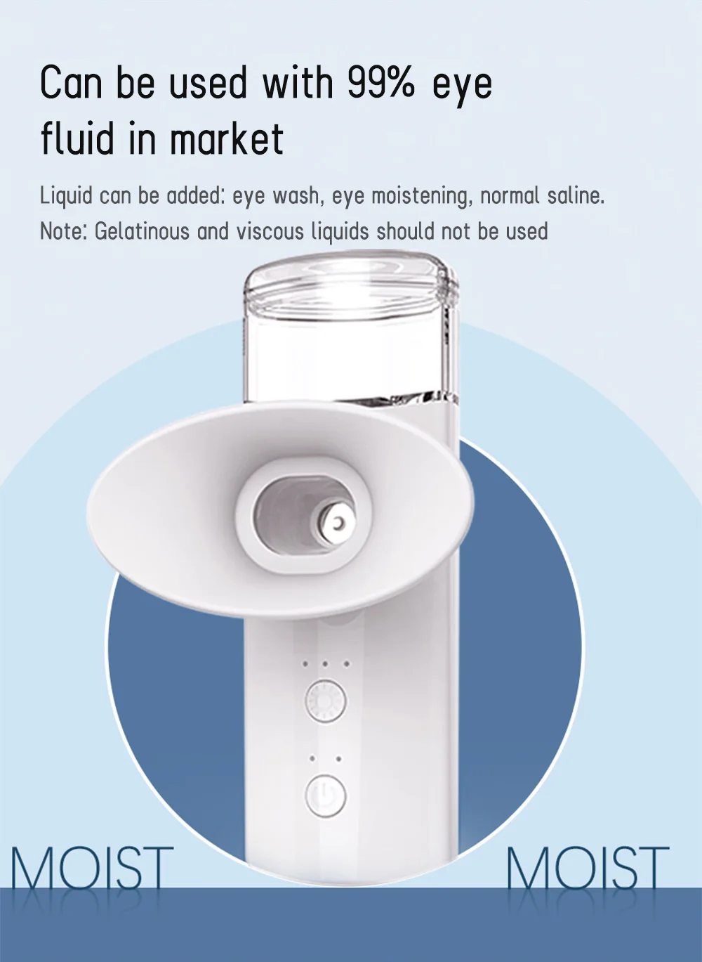 AOSO Eye Mist Sprayer - Portable and Convenient Moisturizer