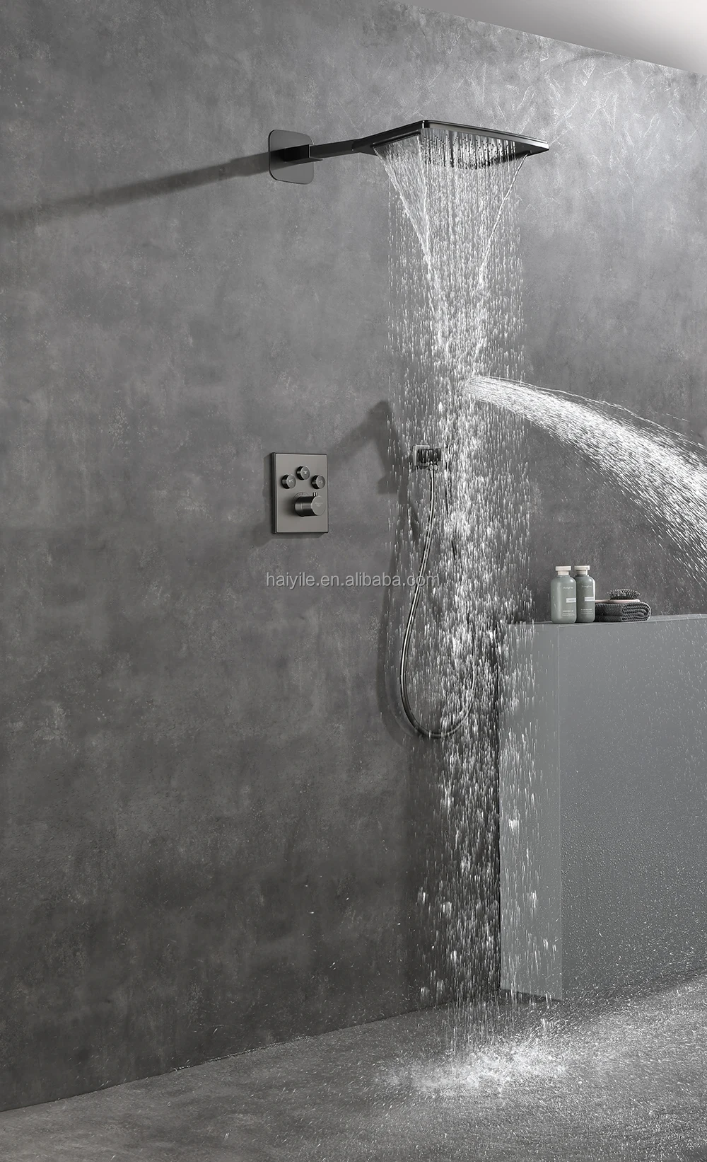 Aosgrohe All Copper Embedded Concealed Shower Set,Concealed Shower ...