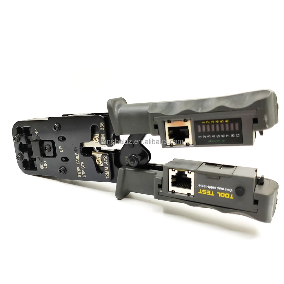 Rj45 Rj12 Rj11 Cable Tester Crimper For Cat5e Cat6 Cat7 Modular Plugs ...