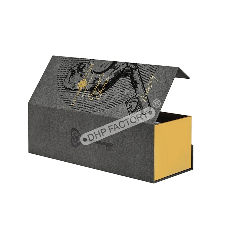 Custom Cardboard Silver Foiled Whiskey Wine Gin Brandy Alcohol ...
