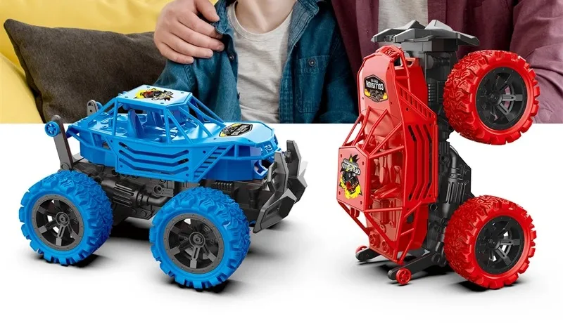 1:32 Collision Radio Control Deformation Gyro Stunt Car Toys 2.4g ...