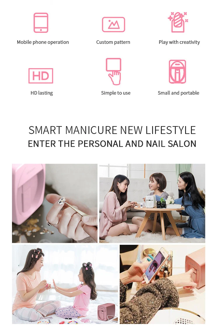 Mobile Nail Printer M1 3d Professional Digital Nails And Flower Printer ...