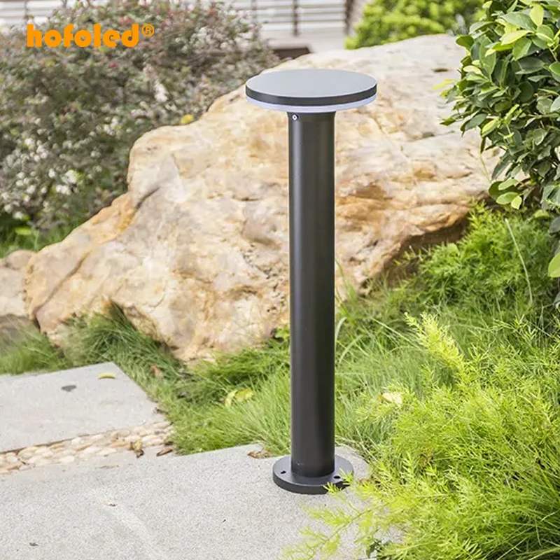 Modern Black Post Lights Outdoor Aluminum Waterproof LED Pillar Post ...