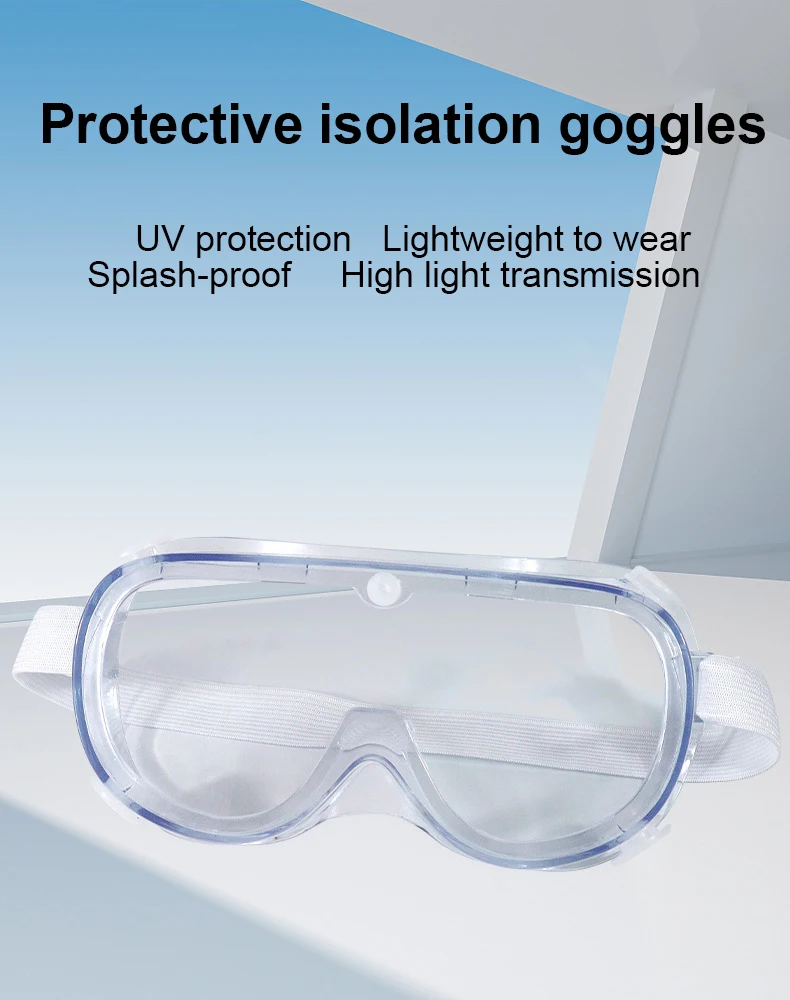 Factory Direct Sale Safety Glasses Goggle 4 Holes Clear Uv400 Splash ...