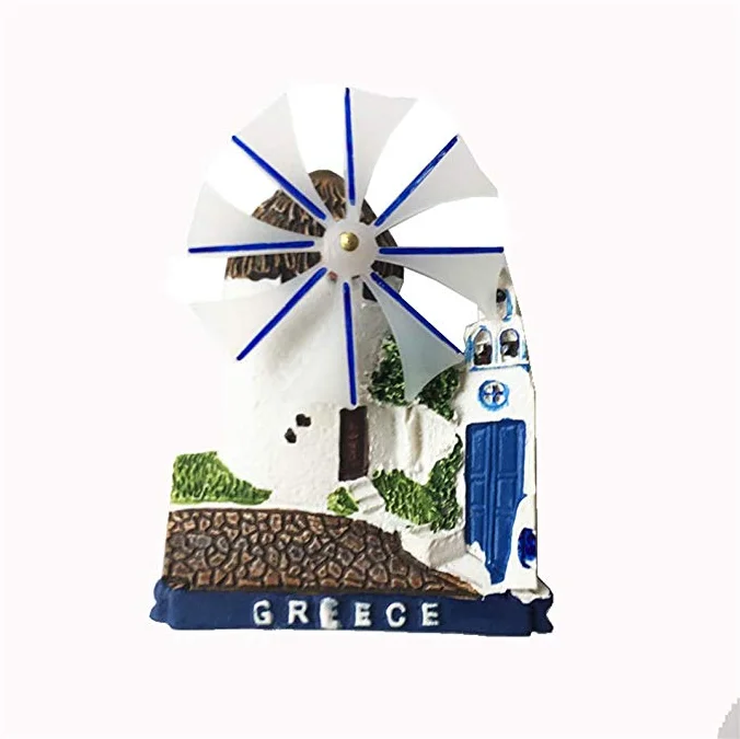 Greece 3d Windmill Refrigerator Magnet Tourist Souvenirs Resin Stickers ...