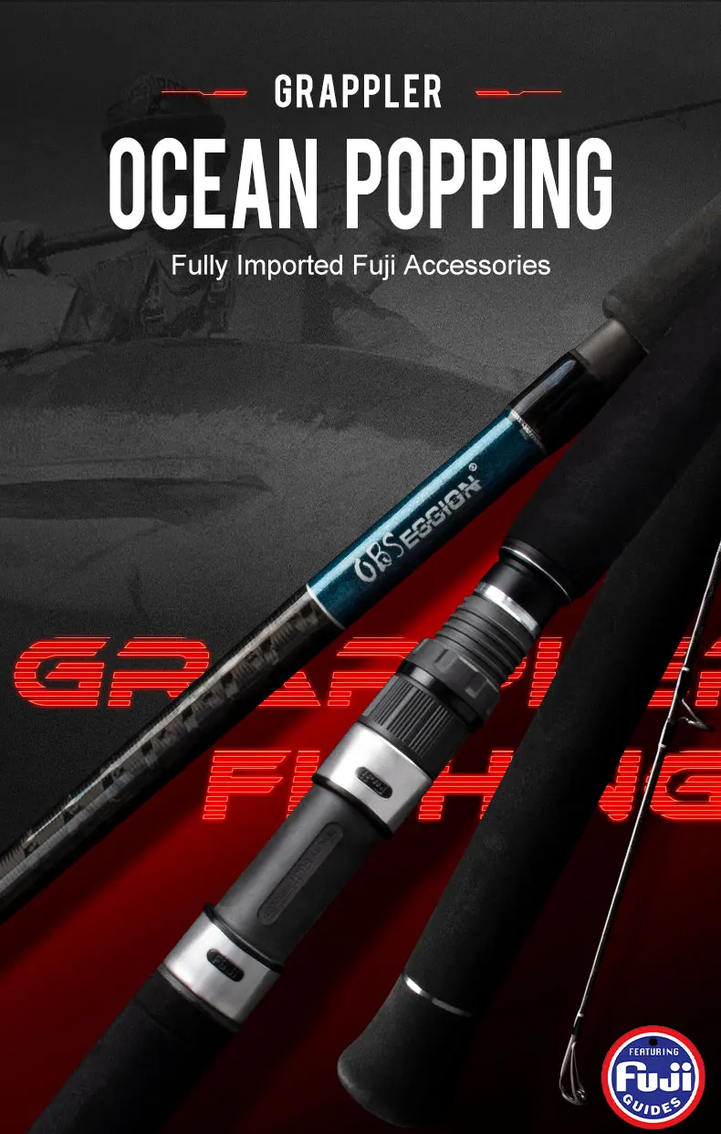 OBSESSION GRAPPLER - High Quality Carbon Fiber Fishing Rod