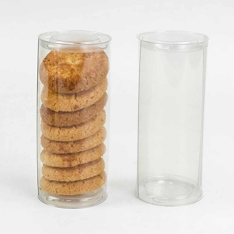 Custom Cylinder Dessert Box Packaging for Cookies Tube