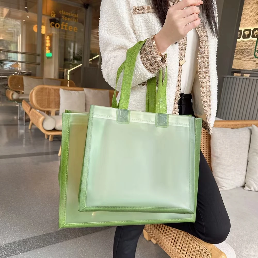 Wholesale Printable Transparent Pvc Beach Bags Shopping Tote Bags With ...