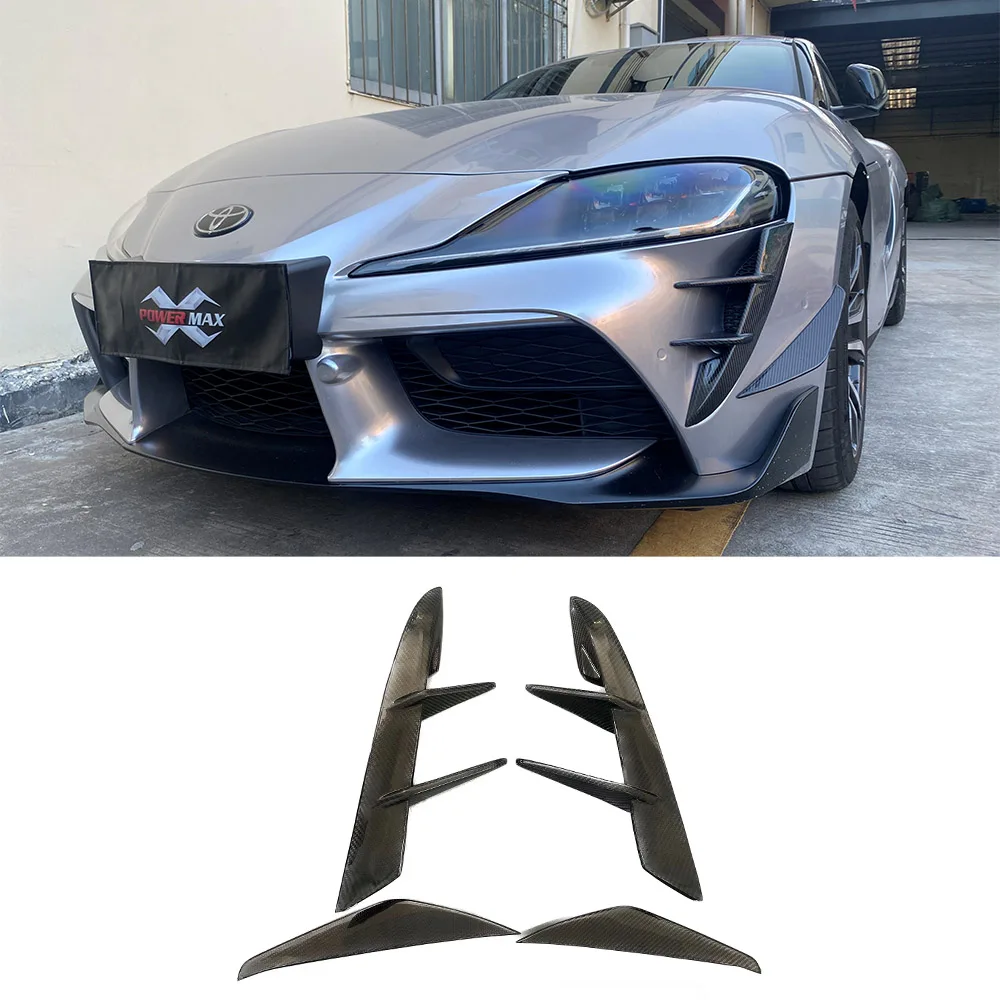 Carbon Fiber Front Canards & Bumper Vents for Supra A90