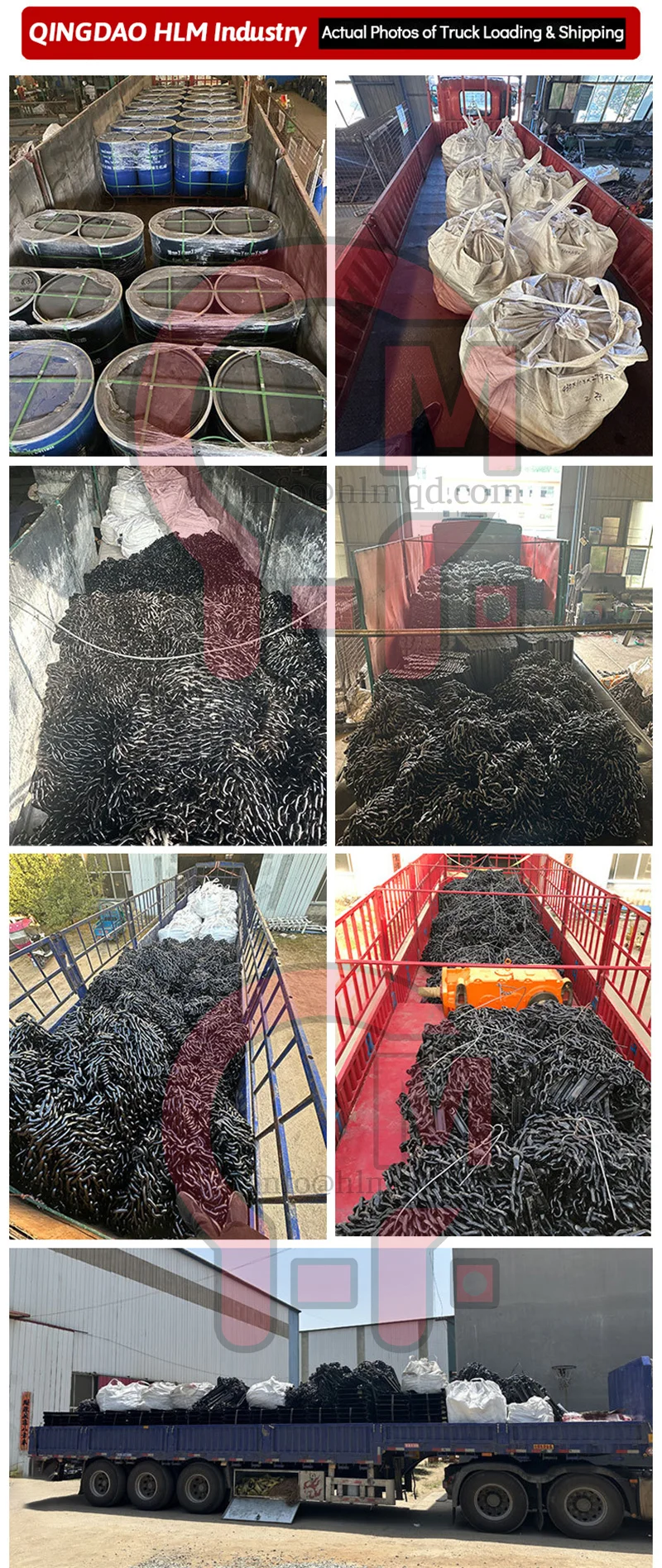 HLM G80 G100 Galvanized Alloy Steel Black Standard Lifting Link Chain ...