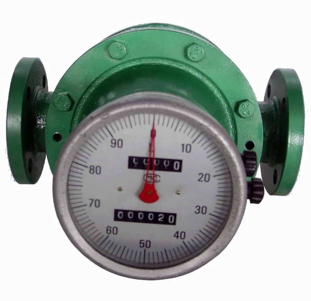 Oval Gear High Viscosity Vegetable Oil Flow Meter Crude Fuel Oil ...