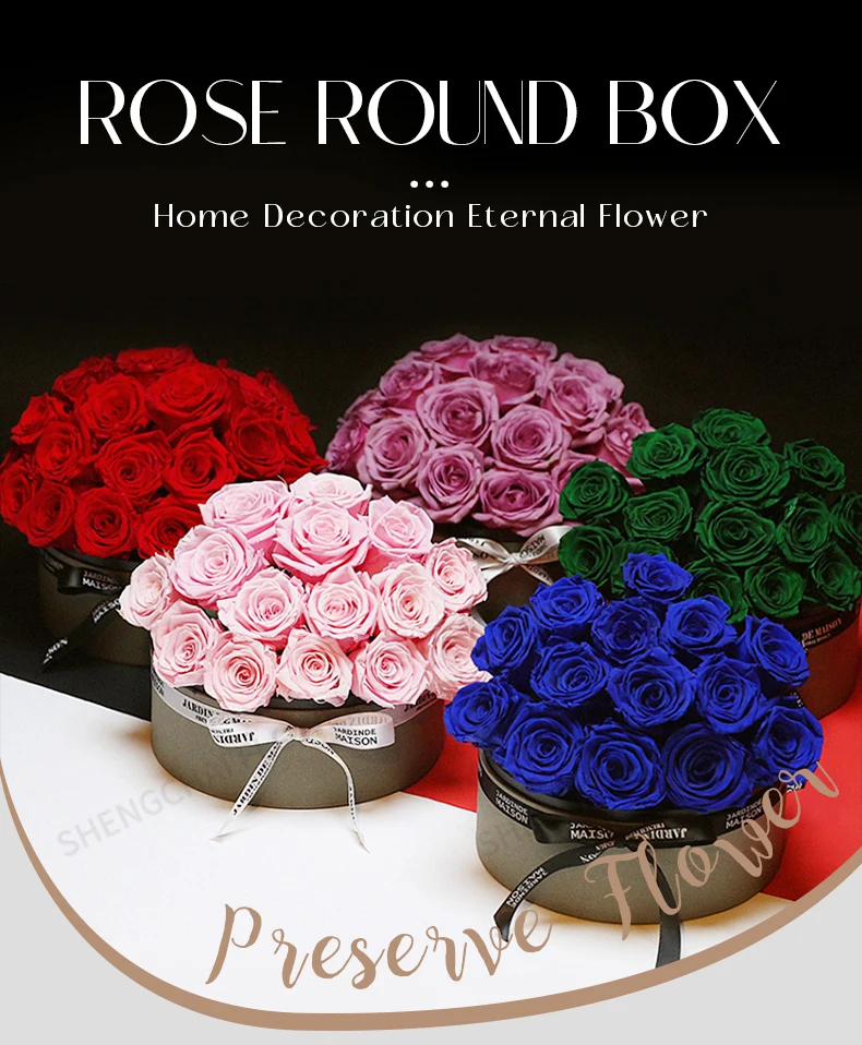 Rose Hugging Bucket Flower Bundle Rose Eternal Flower Bundle Valentine ...